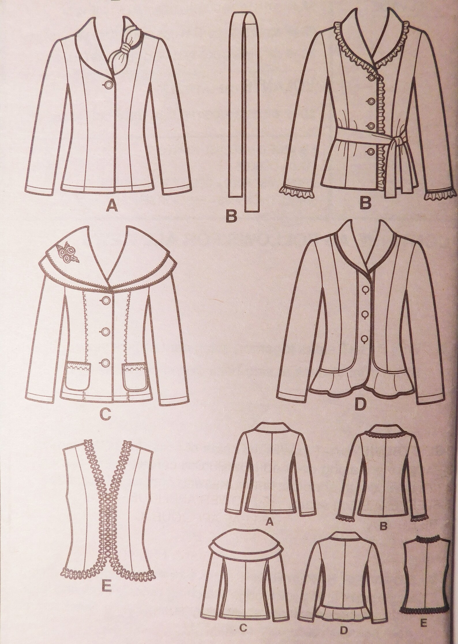Misses Jacket and Vest New Sewing Pattern Simplicity 4032 - Etsy