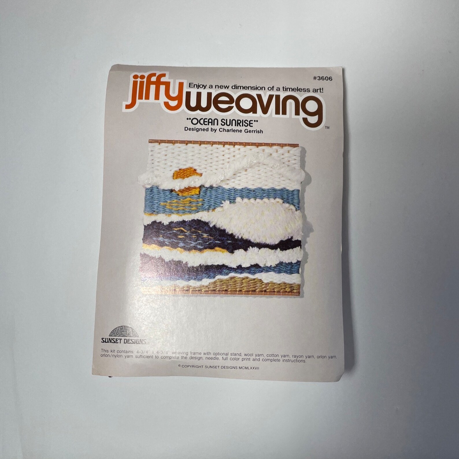 Jiffy Weaving ocean Sunrise Designed by Charlene Gerrish 4-3/4 X 4-3/4 ...
