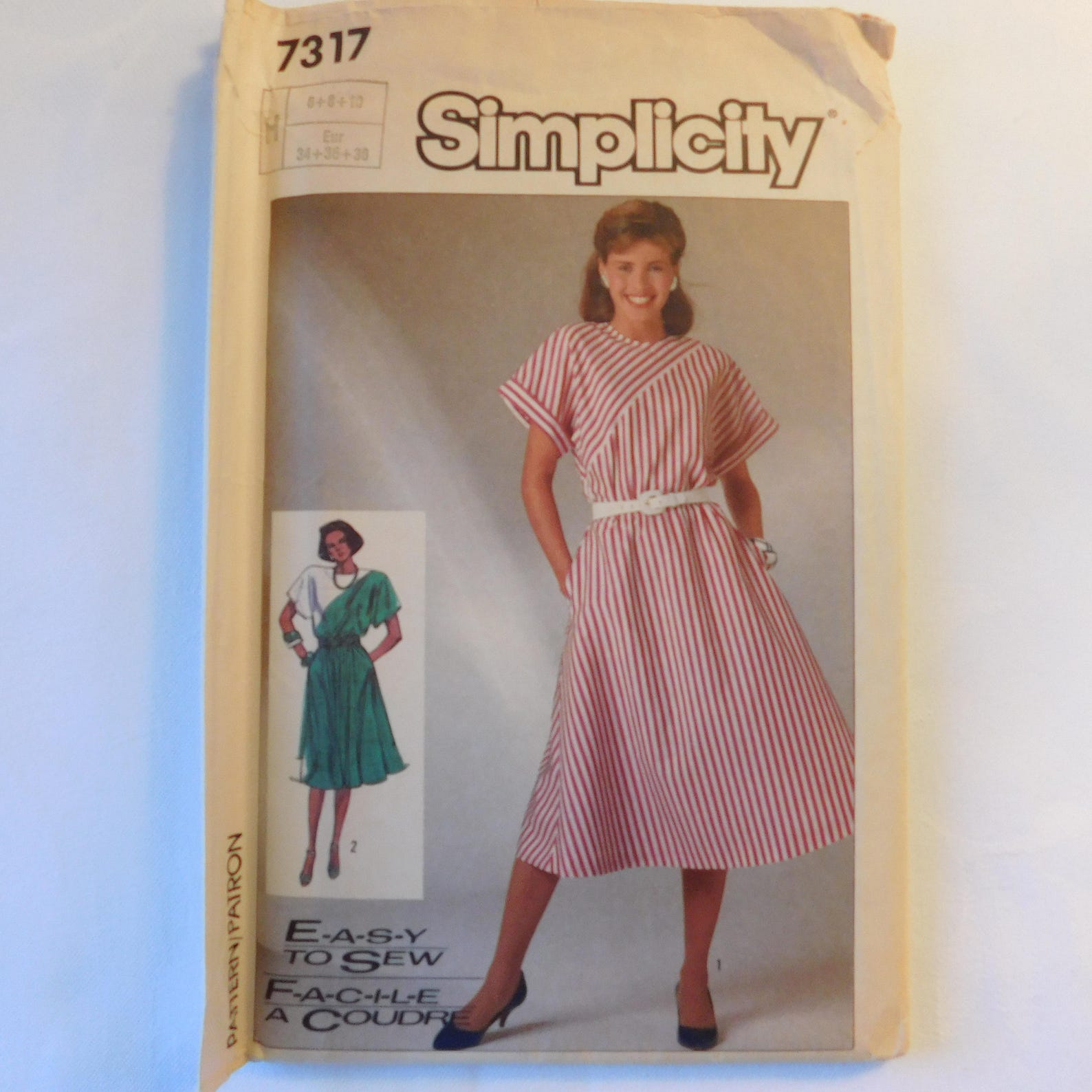 Vintage Simplicity Sewing Pattern 7317 Easy to Sew Womens - Etsy