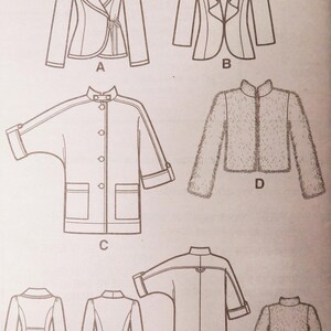 Simplicity Sewing Pattern 2150: Misses Jacket, Size 6-14 - Etsy