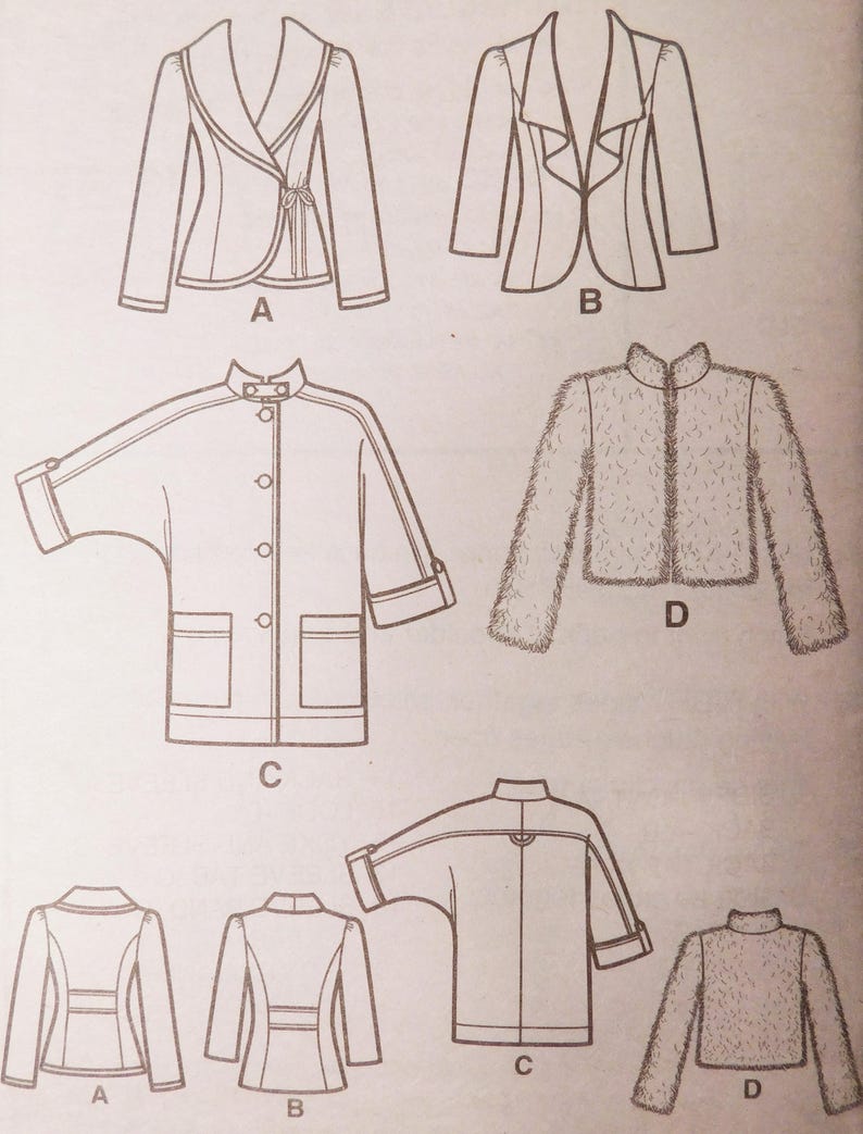 Simplicity Sewing Pattern 2150: Misses Jacket, Size 6-14 - Etsy