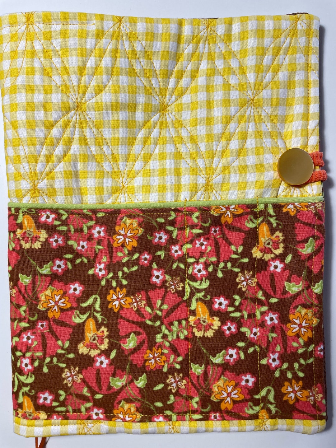 Handmade Quilted Composition Book Cover, DIY Junk Journal, Scrapbook ...