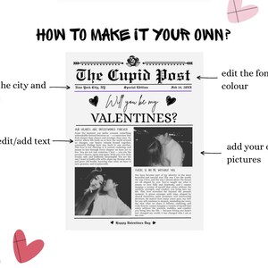 Editable Valentine’s Day Newspaper Template — A Custom Cupid-inspired ...