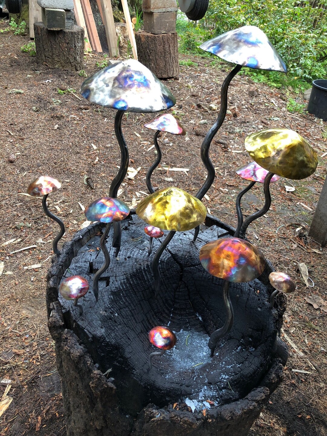 Magick Metal Mushrooms - Etsy