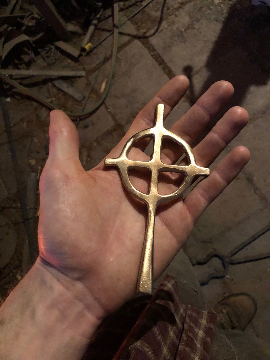 Bronze Solar Cross Pendant - Etsy