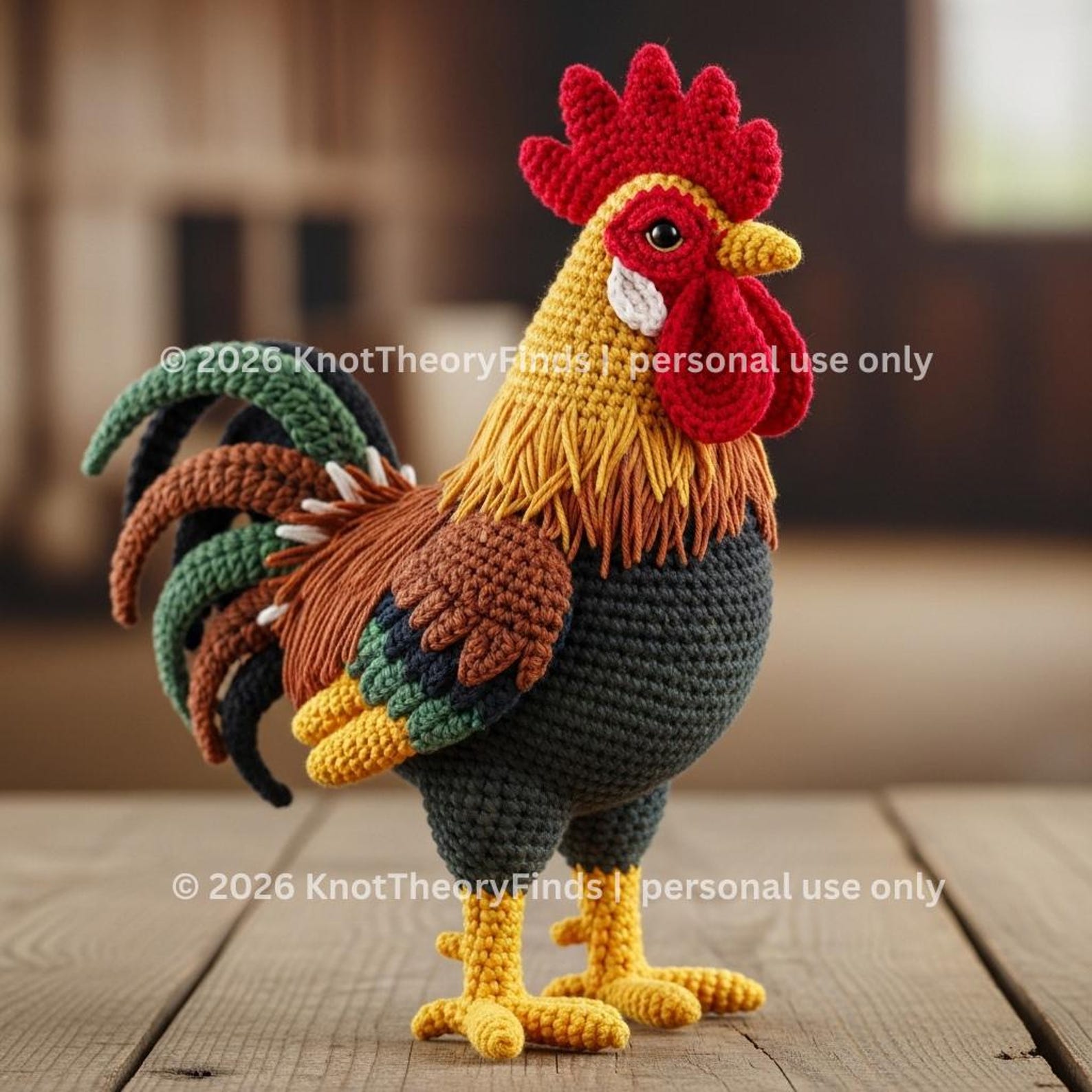 Chicken Amigurumi Crochet Pattern | Low-sew Farm Plush (digital ...
