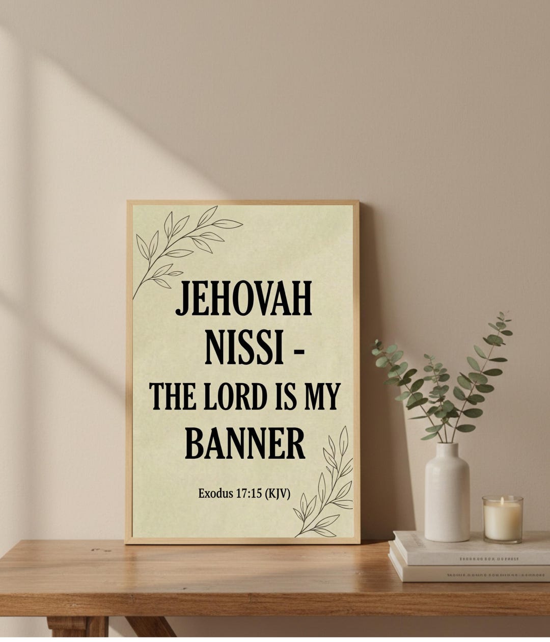 Jehovah Nissi, the Lord is My Banner, Christian Wall Art (digital ...