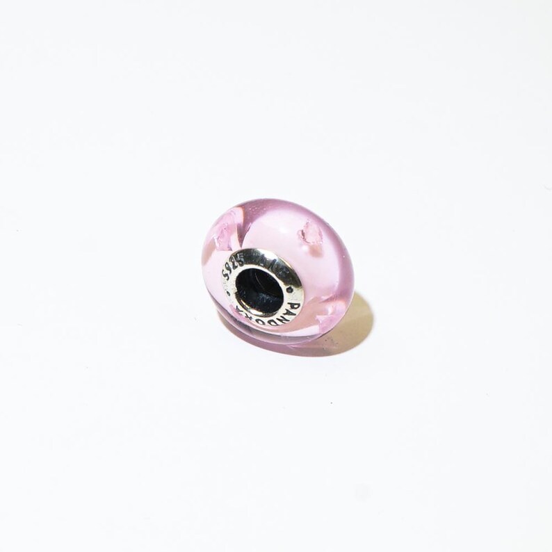 Pandora Silver Pink Hearts Murano Glass Charm - Etsy