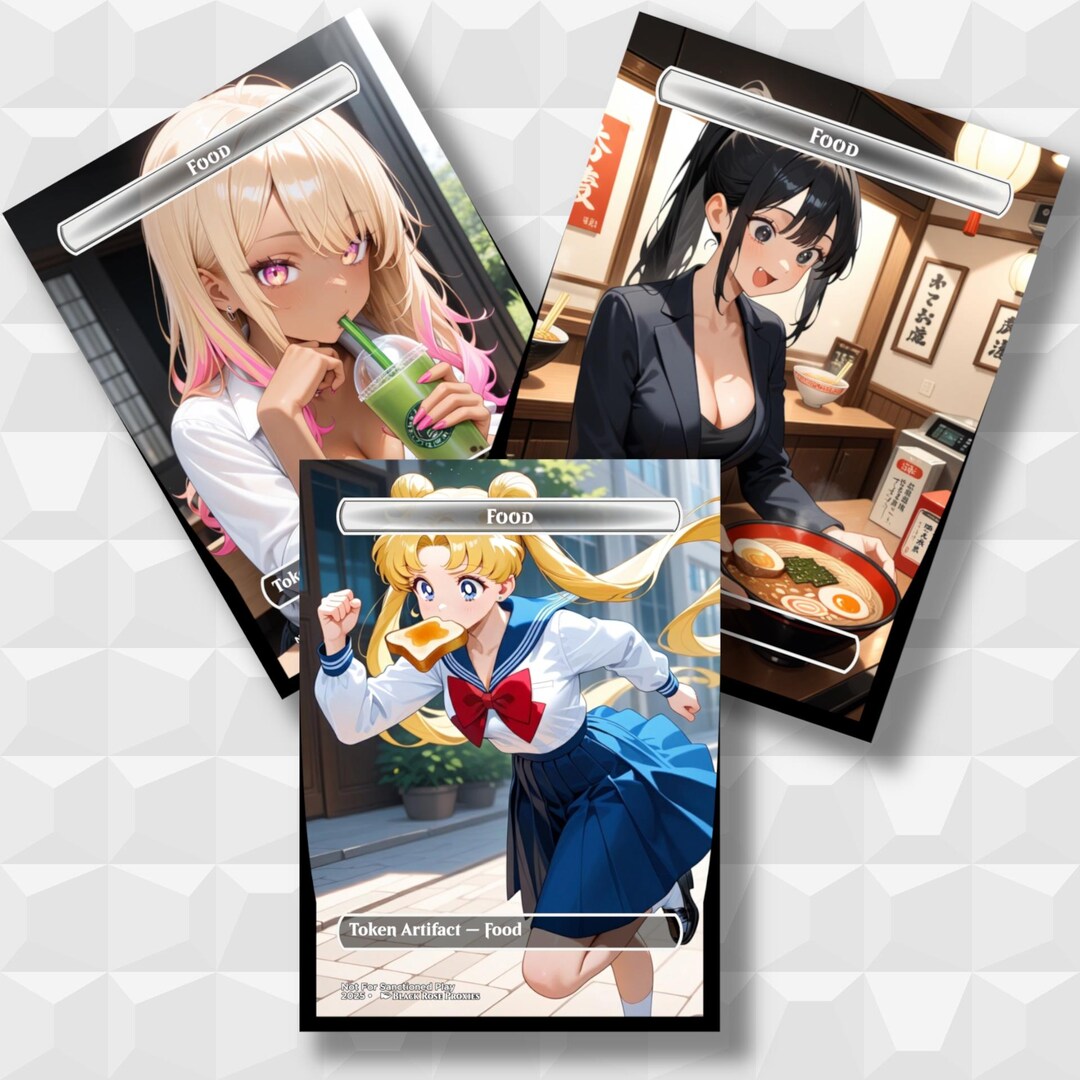 Food Tokens - Various Styles - MTG Anime Proxy - Etsy