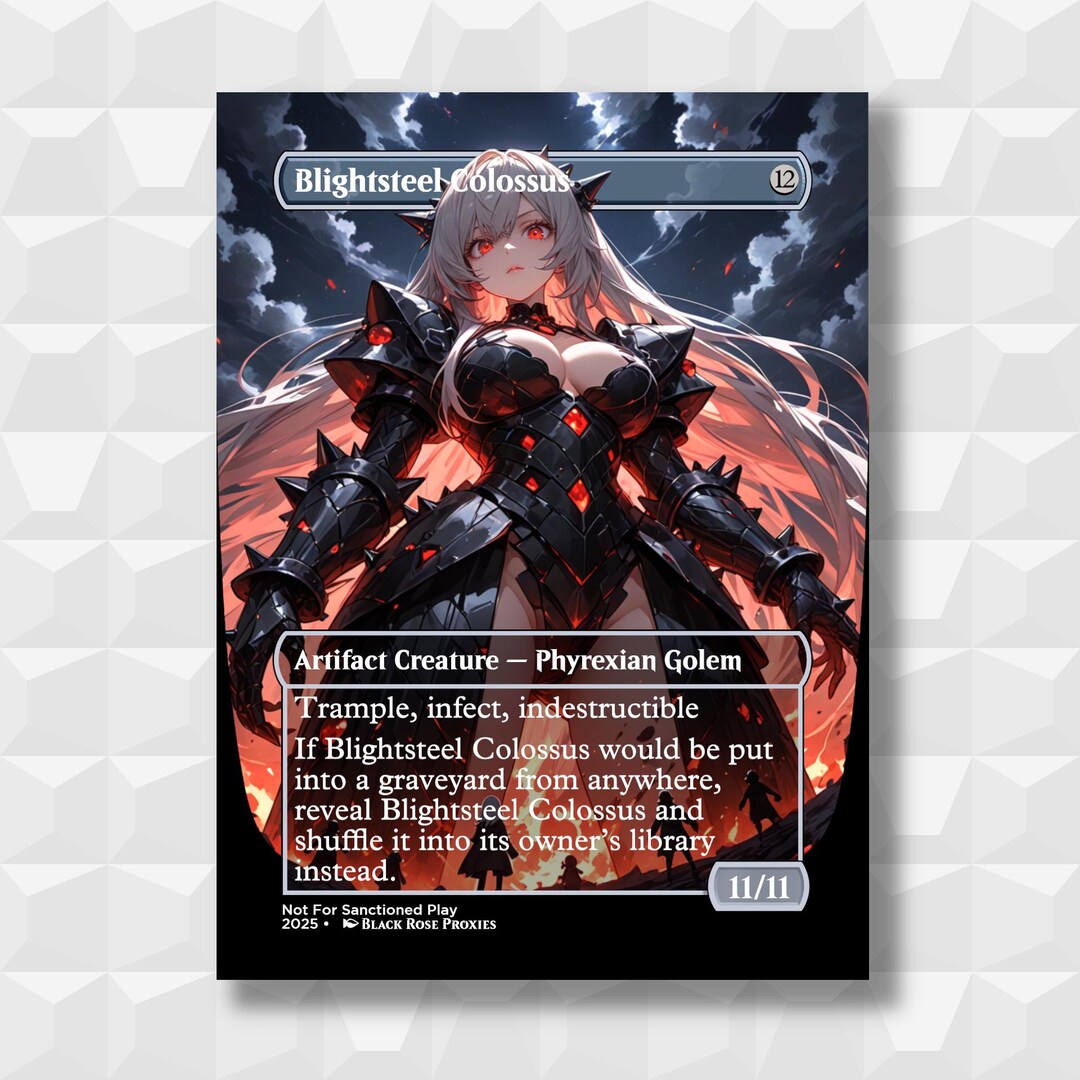Blightsteel Colossus - MTG Anime Proxy - nor for Sanctioned Play - Etsy