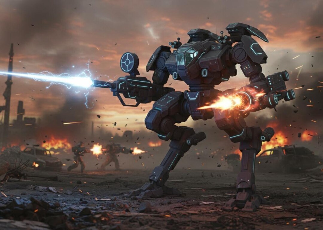 Mecha R-90 Stalker Mech & Base| Digital Download STL | Pre-supported ...