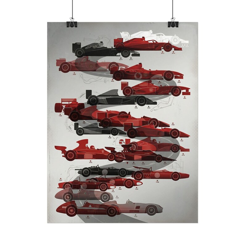 Decades of Dominance Rolled Poster Print | F1 Wall Art | Formula One ...