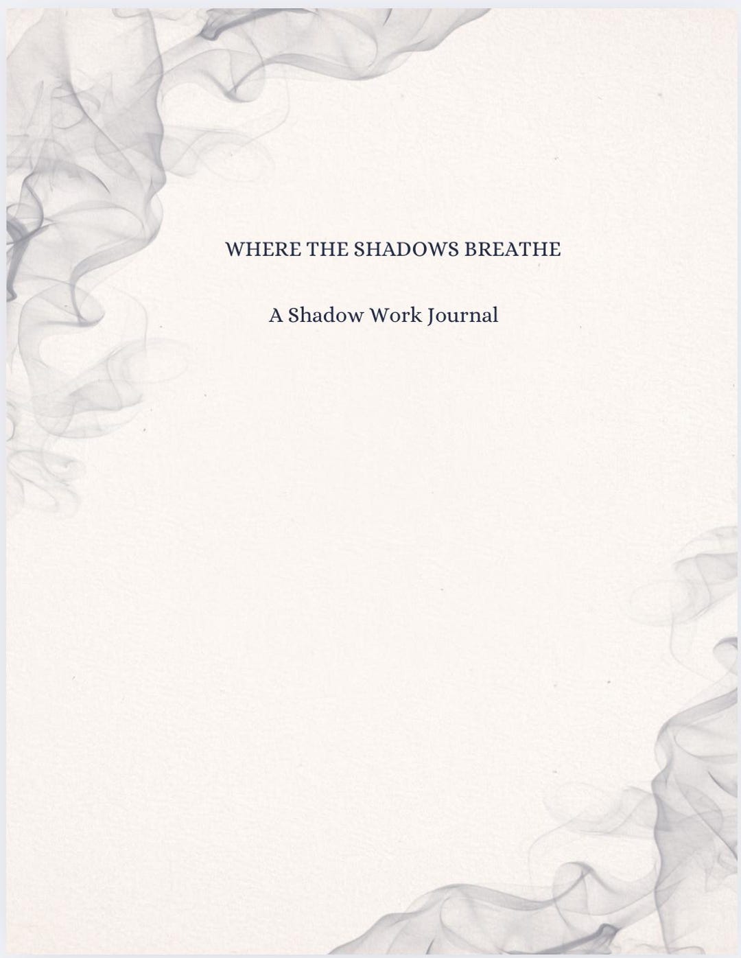 Where the Shadows Breathe — Shadow Work Journal | Printable Healing ...
