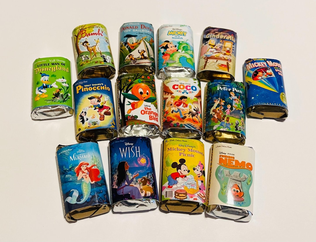 Disney Books Mini Candy Bar Wrappers for Showers Party Events Favors ...