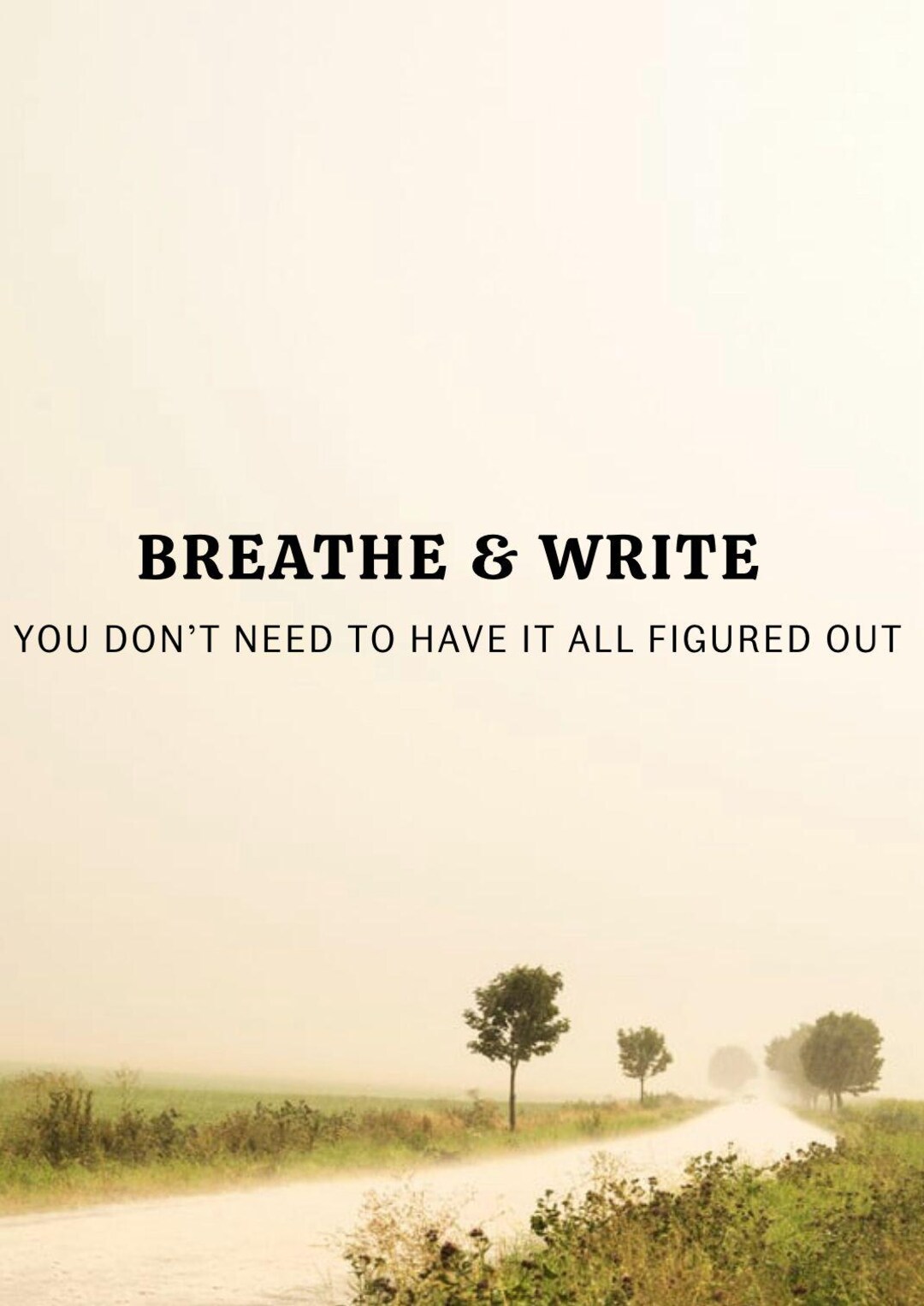 Breathe & Write - Calming Digital Journal. Minimalist Self Reflection ...