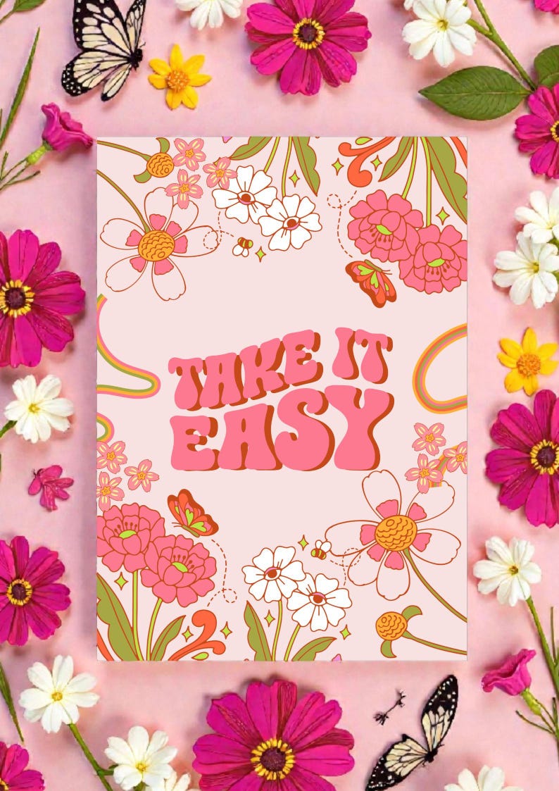 Poster "take It Easy" - Etsy