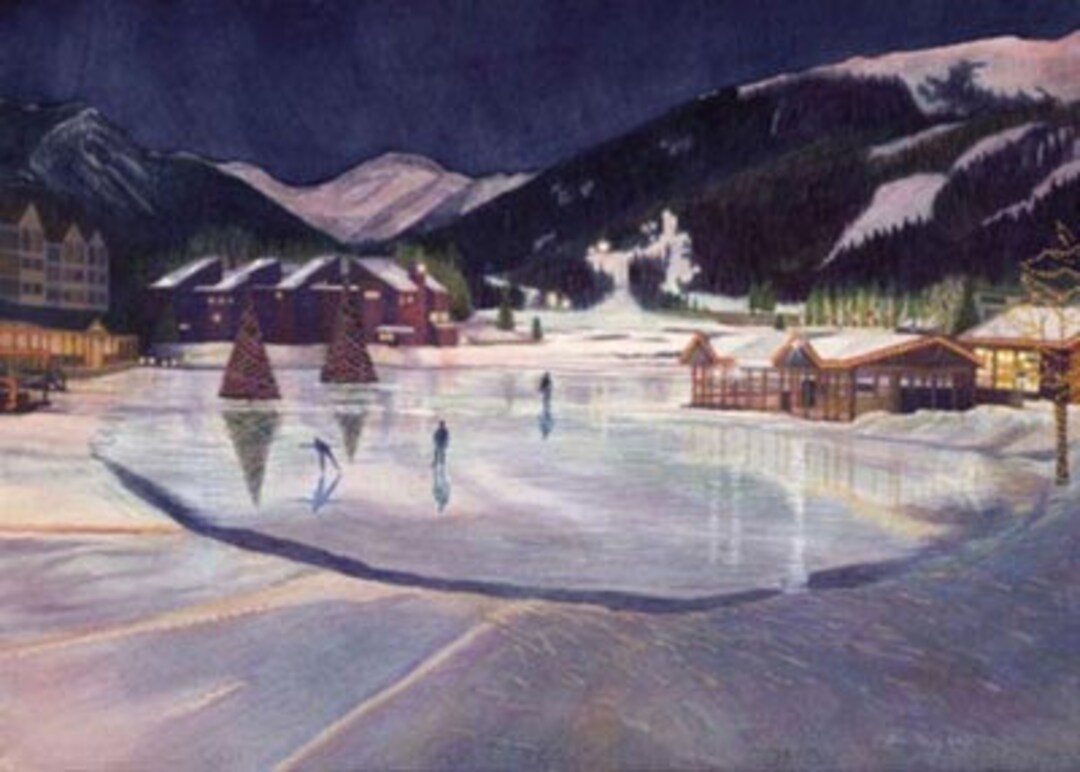 Keystone Winter Resort Colorado Fine Art Note Card Winter Nocturne ...