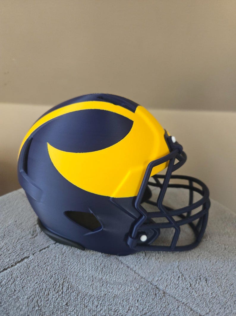 Michigan Wolverines Mini Helmet – 3D Printed College Football Display ...