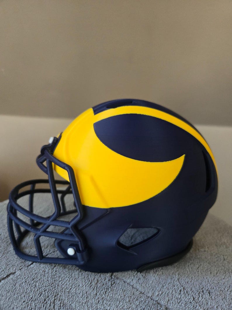 Michigan Wolverines Mini Helmet – 3D Printed College Football Display ...