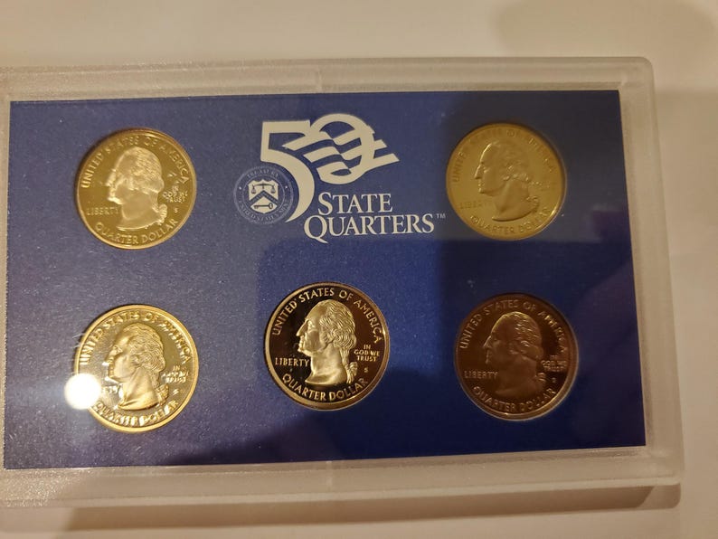 1999 U.S. Proof Set - 9 Coins With Box & COA - Etsy