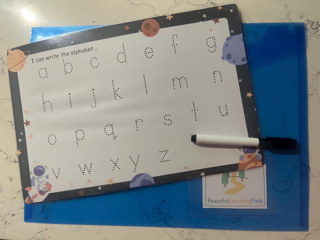 Reusable Letter Tracing Mat. Letter Formation. Learning the Alphabet ...