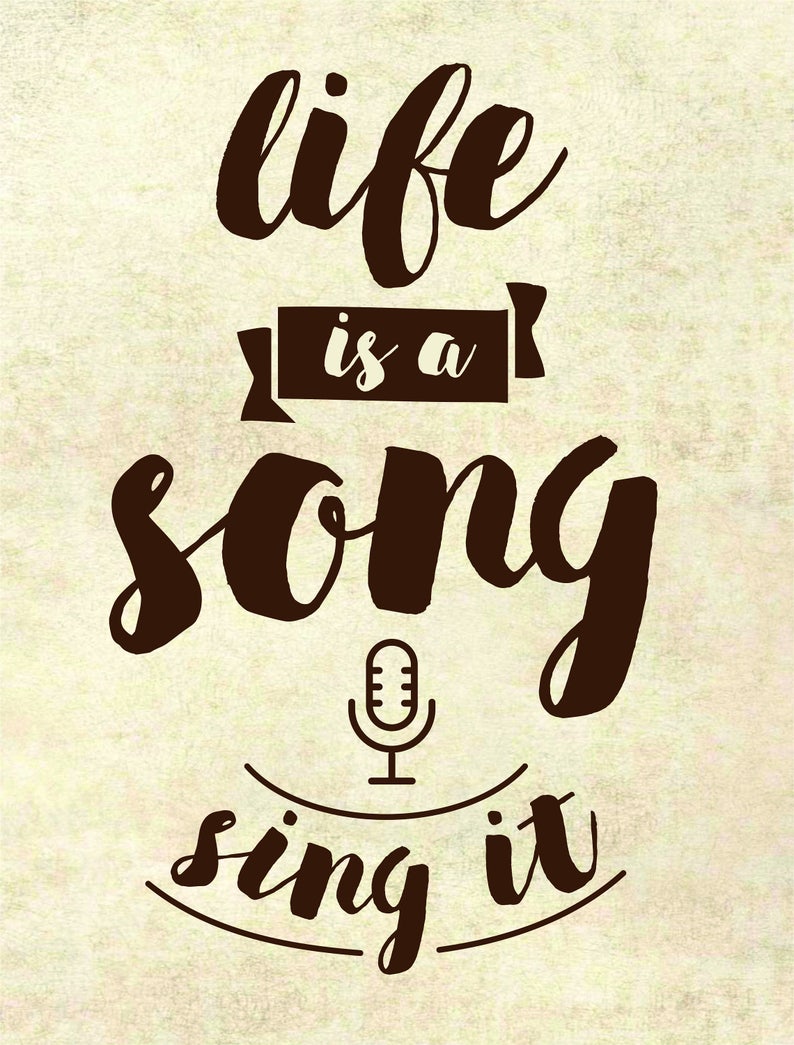 Life is a Song SING IT 12x9 Aluminum - Etsy