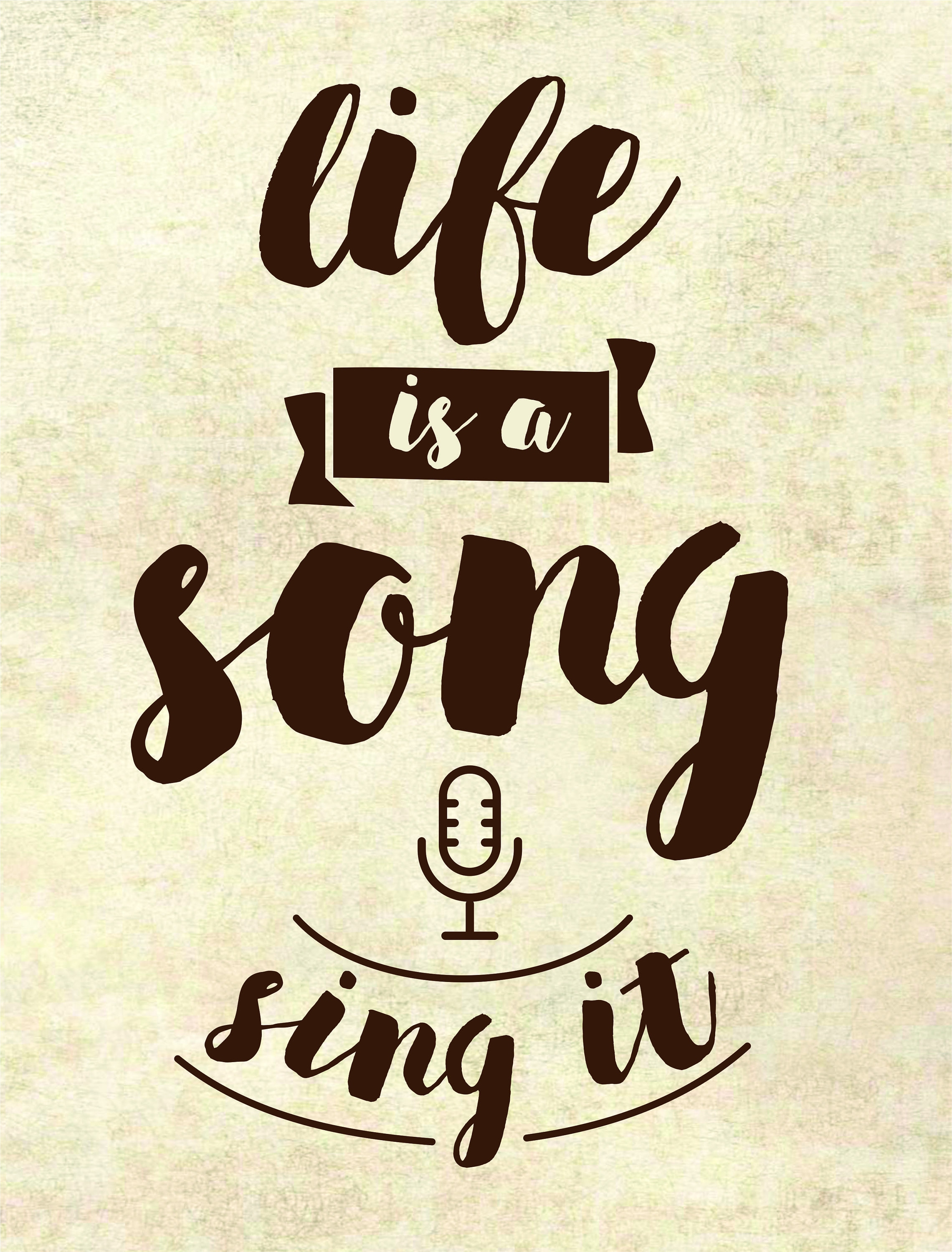 Life is a Song SING IT 12x9 Aluminum - Etsy