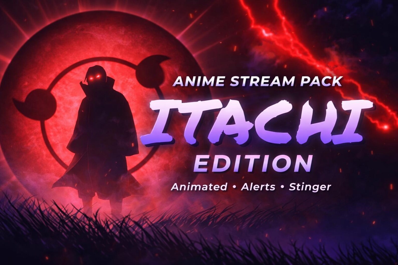 Itachi Anime Stream Overlay Pack for Twitch - Etsy Australia