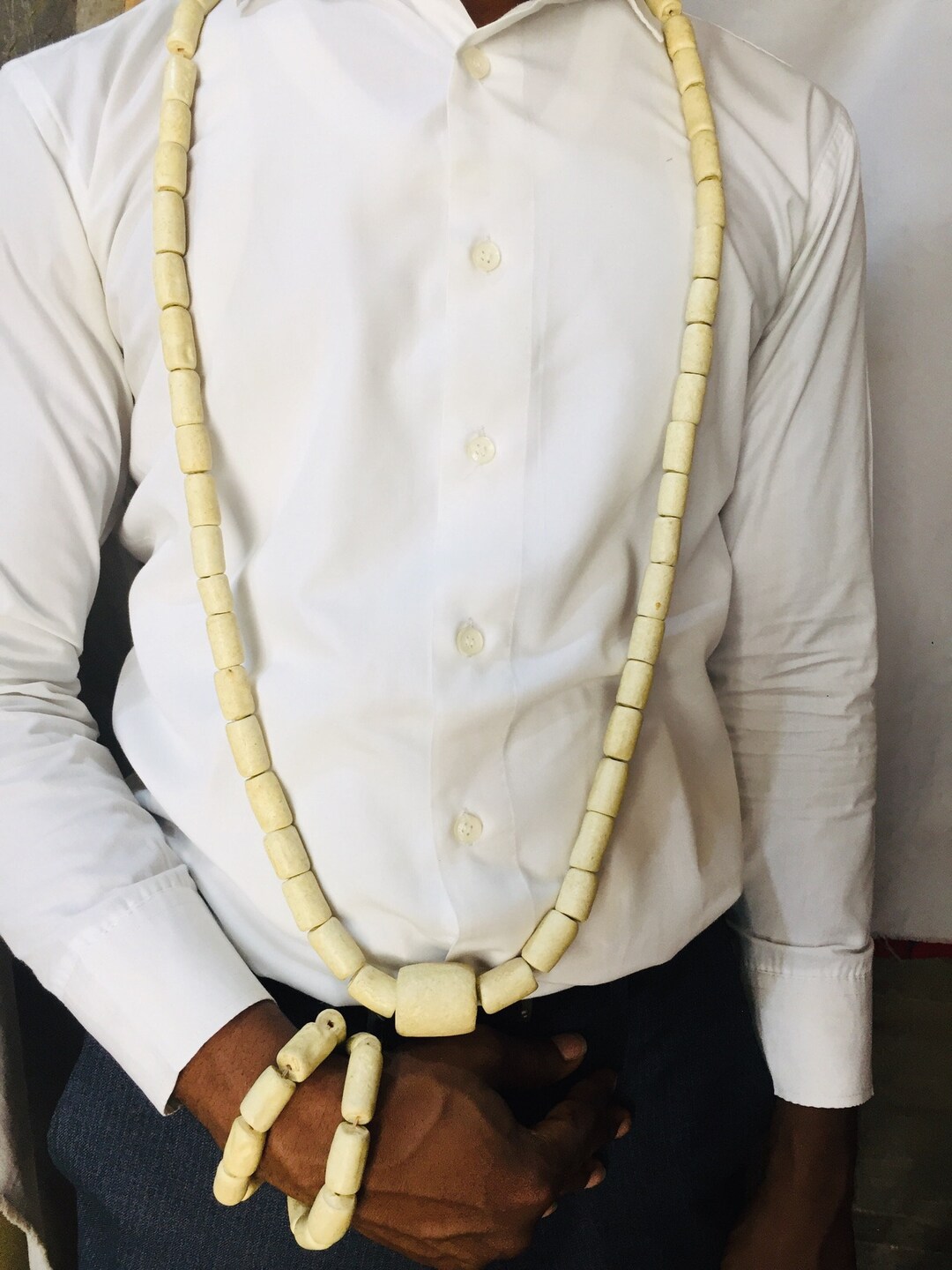 White Igbo Beads - Igbo Groom Wedding Set - Igbo Traditional Wedding ...