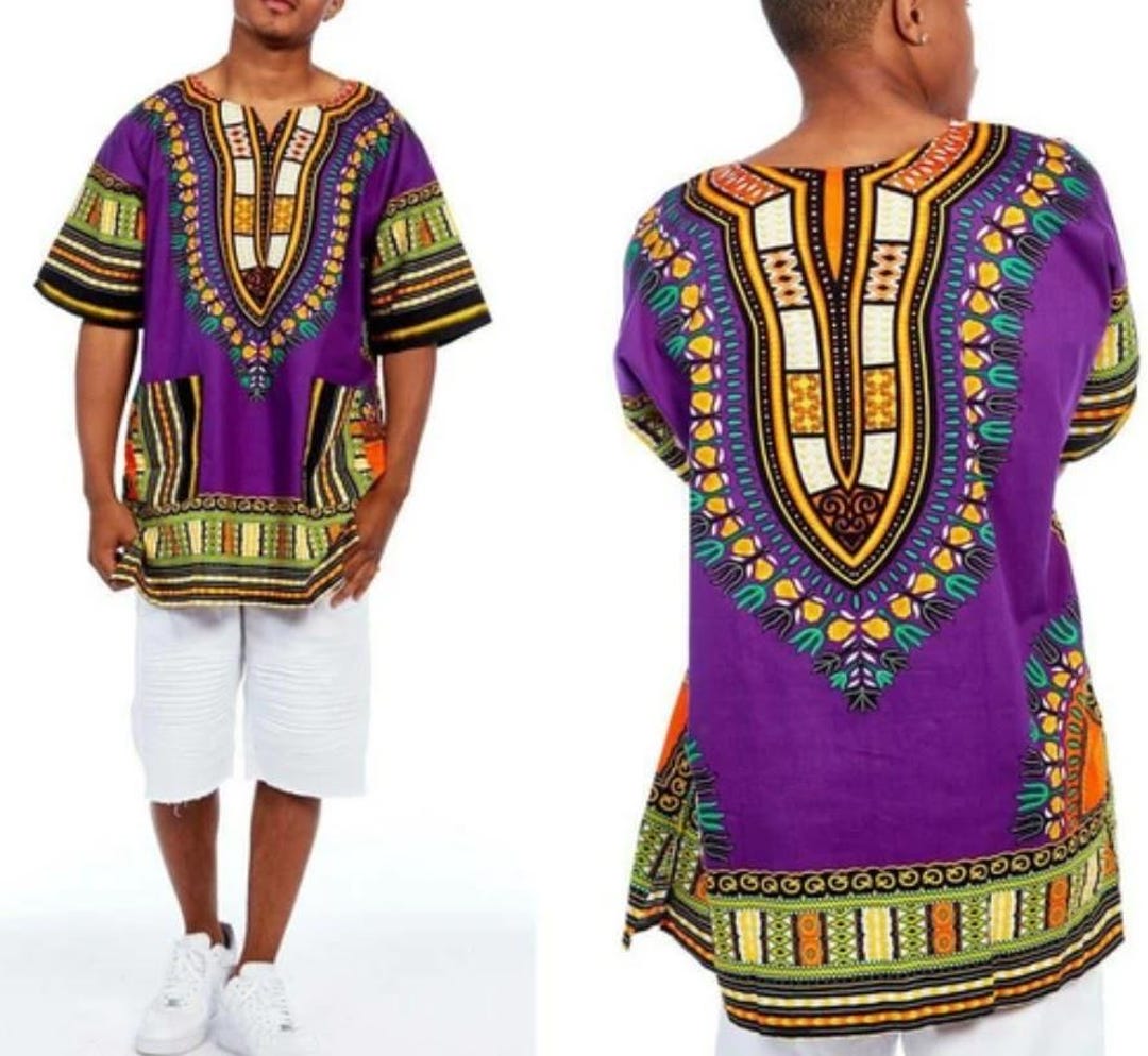 Purple Dashiki Top/dashiki Top/ Purple Dashiki Shirt /purple Dashiki ...