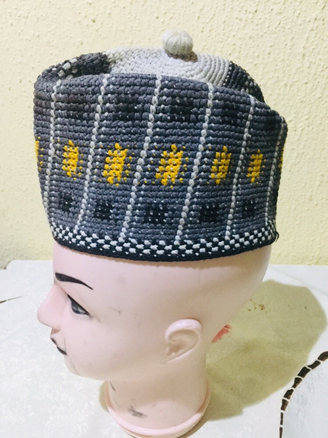 Grey Kofi Cap/grey Kufi Cap/prayer Cap/muslim Cap/aboki Cap/mallam Cap ...