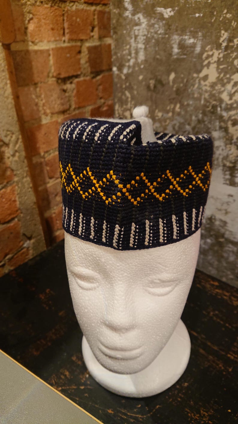 Muslim Cap/blue Hausa Hat/ Aboki Cap/eid Cap/blue Ramadan Cap/kufi Cap ...