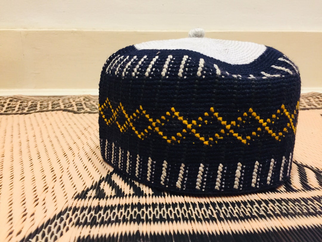 Blue Nigerian Hat/kofi Cap/blue Kufi Cap/blue Prayer Cap/blue Muslim ...
