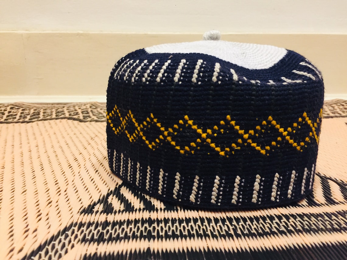 Muslim Cap/blue Hausa Hat/ Aboki Cap/eid Cap/blue Ramadan Cap/kufi Cap ...