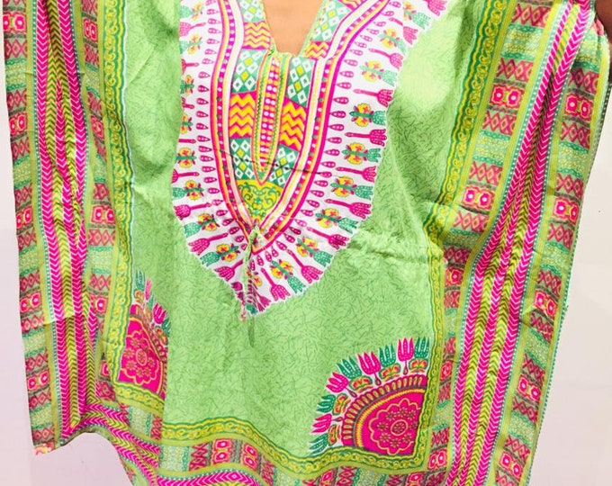 Pink and Green Dashiki - Etsy