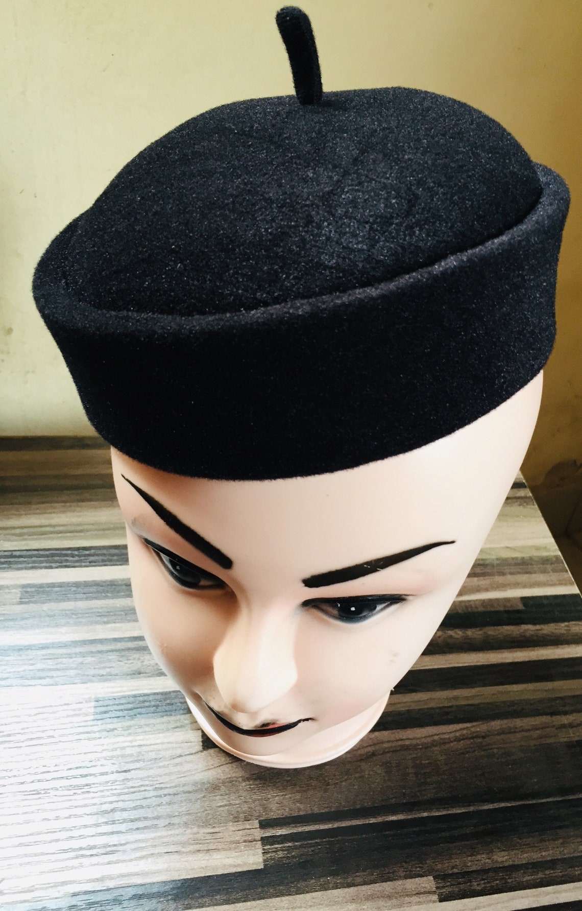 Black Traditional Igbo Nze Cap, Igbo Cap, Native Cap, African Cap ...