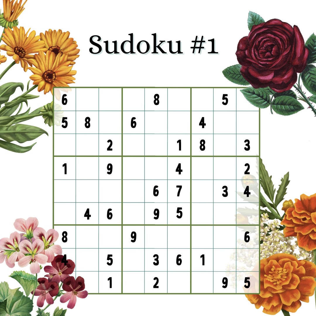 100 Easy Sudoku Puzzles 1 PDF for Print or Resell - PLR - Etsy