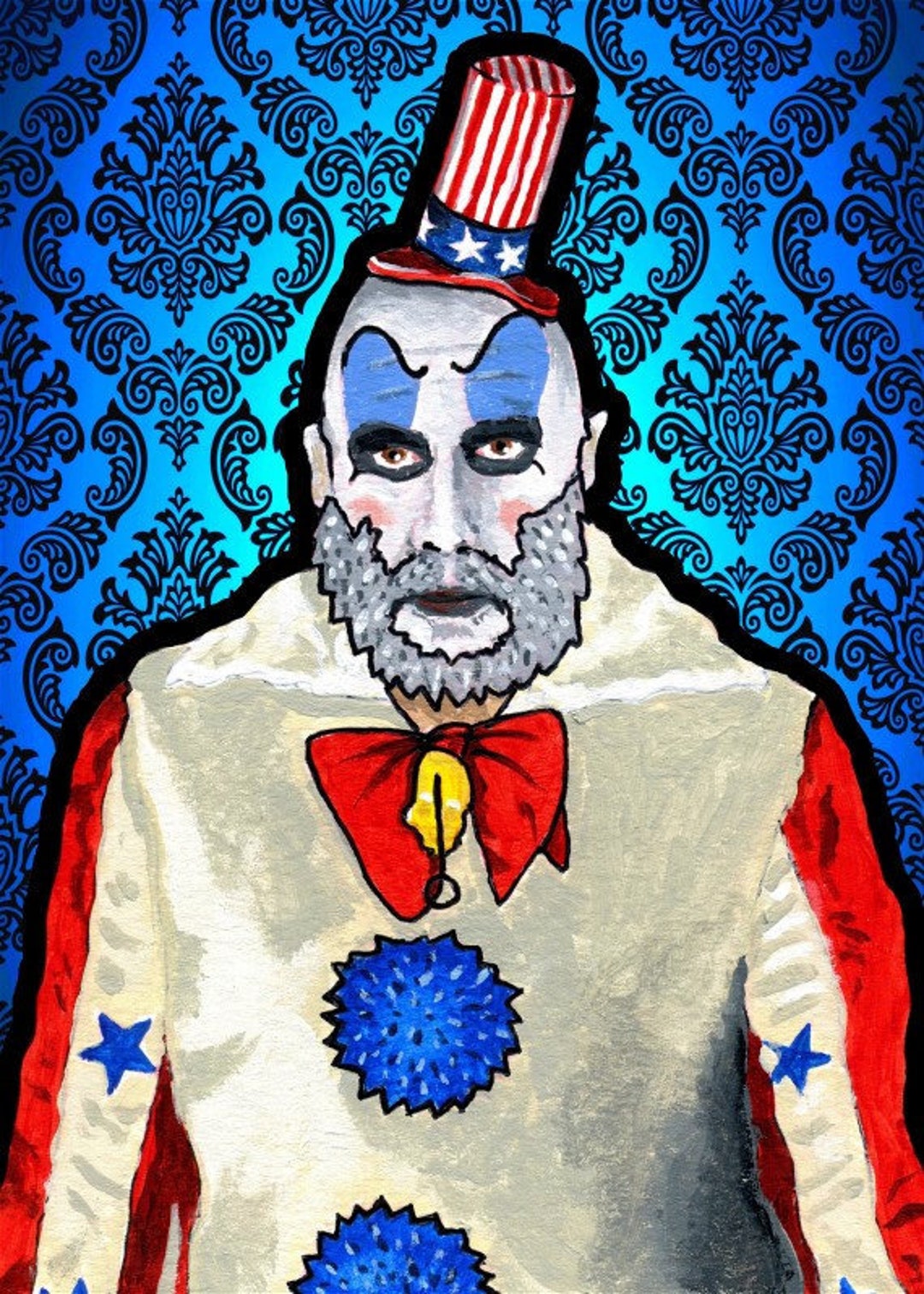 Horror Stars Portrait Series: Captain Spaulding by Jason Selezinka - Etsy