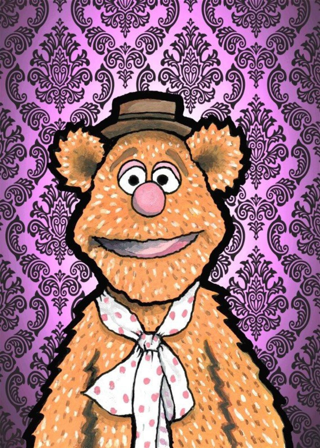 The Muppets Portrait Series: Fozzie Bear by Jason Selezinka - Etsy