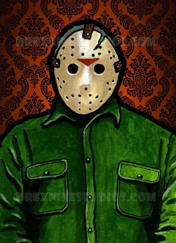 Horror Stars Portrait Series: Jason Voorhees by Jason Selezinka - Etsy