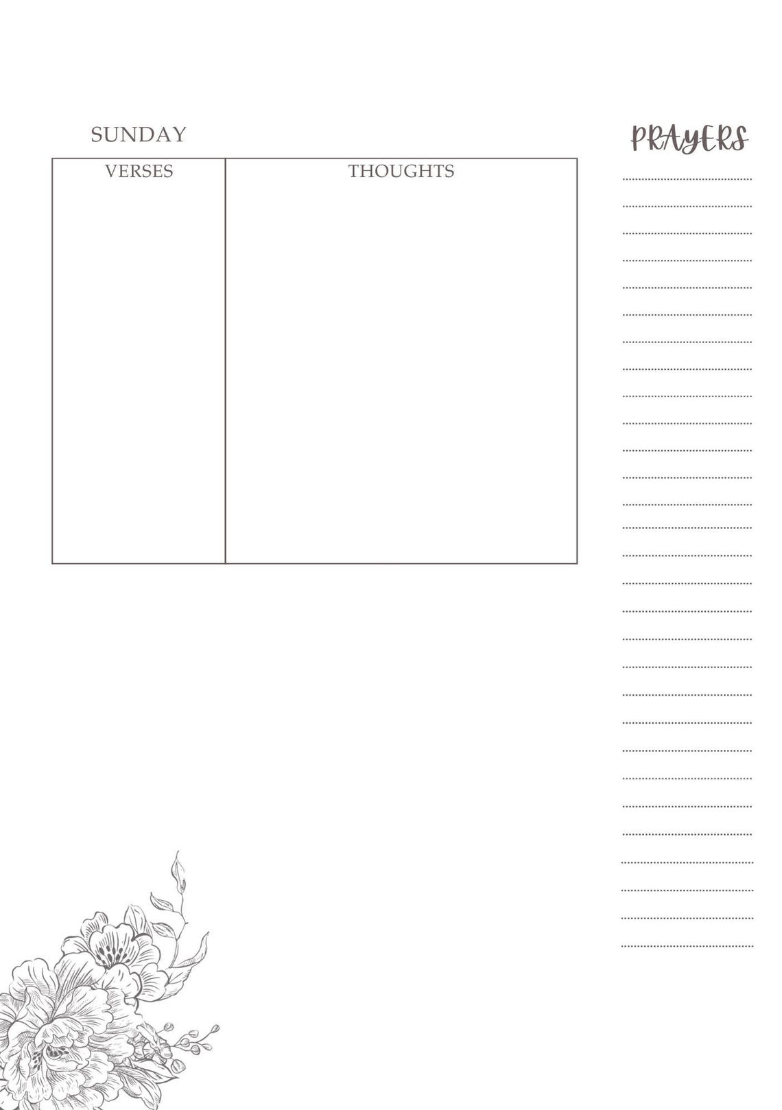 Daily Bible Journal – Printable A5 PDF - Etsy