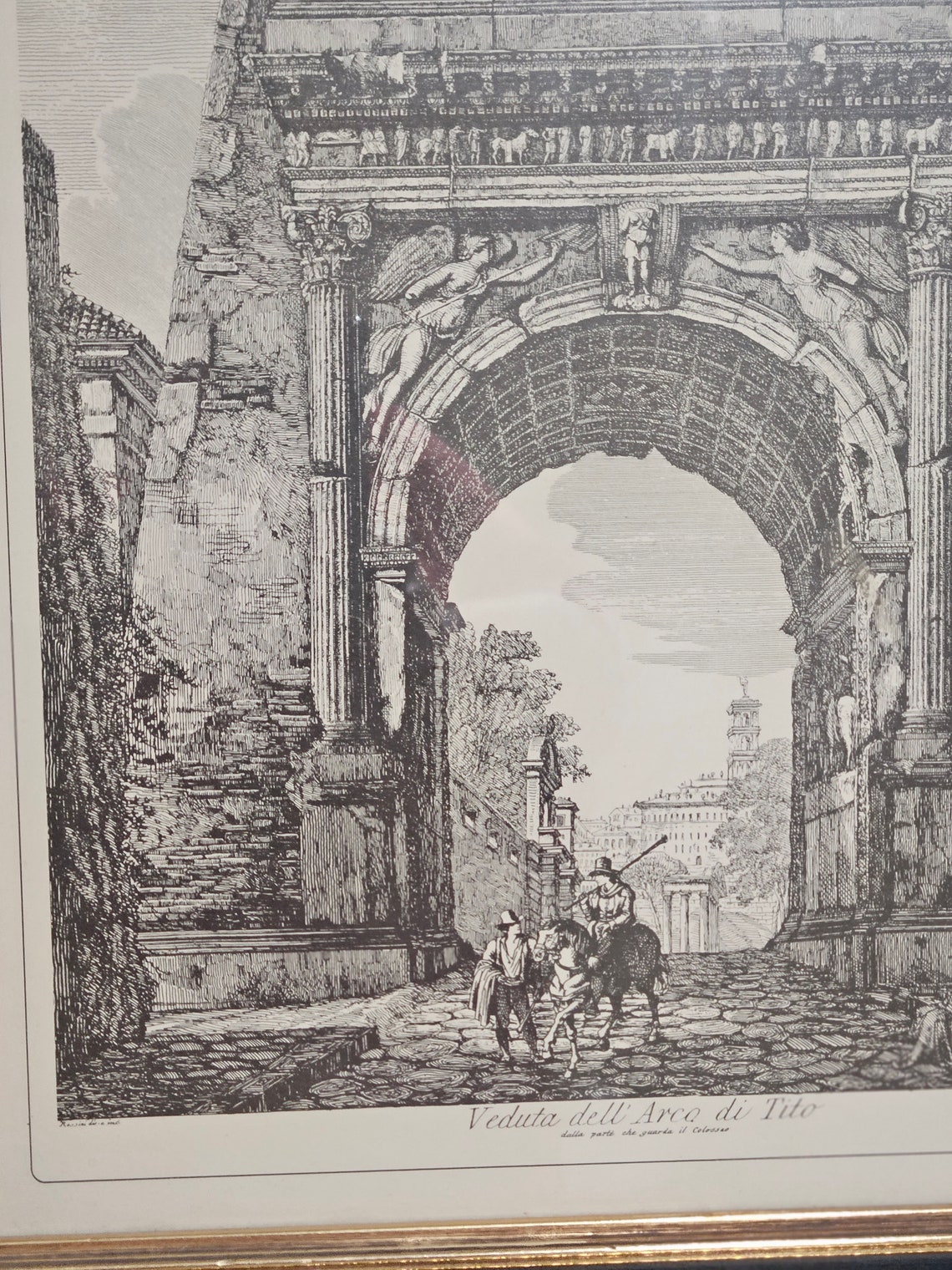 Luigi Rossini Veduta Dell Arco Di Tito Arch Roma 1819 - Etsy