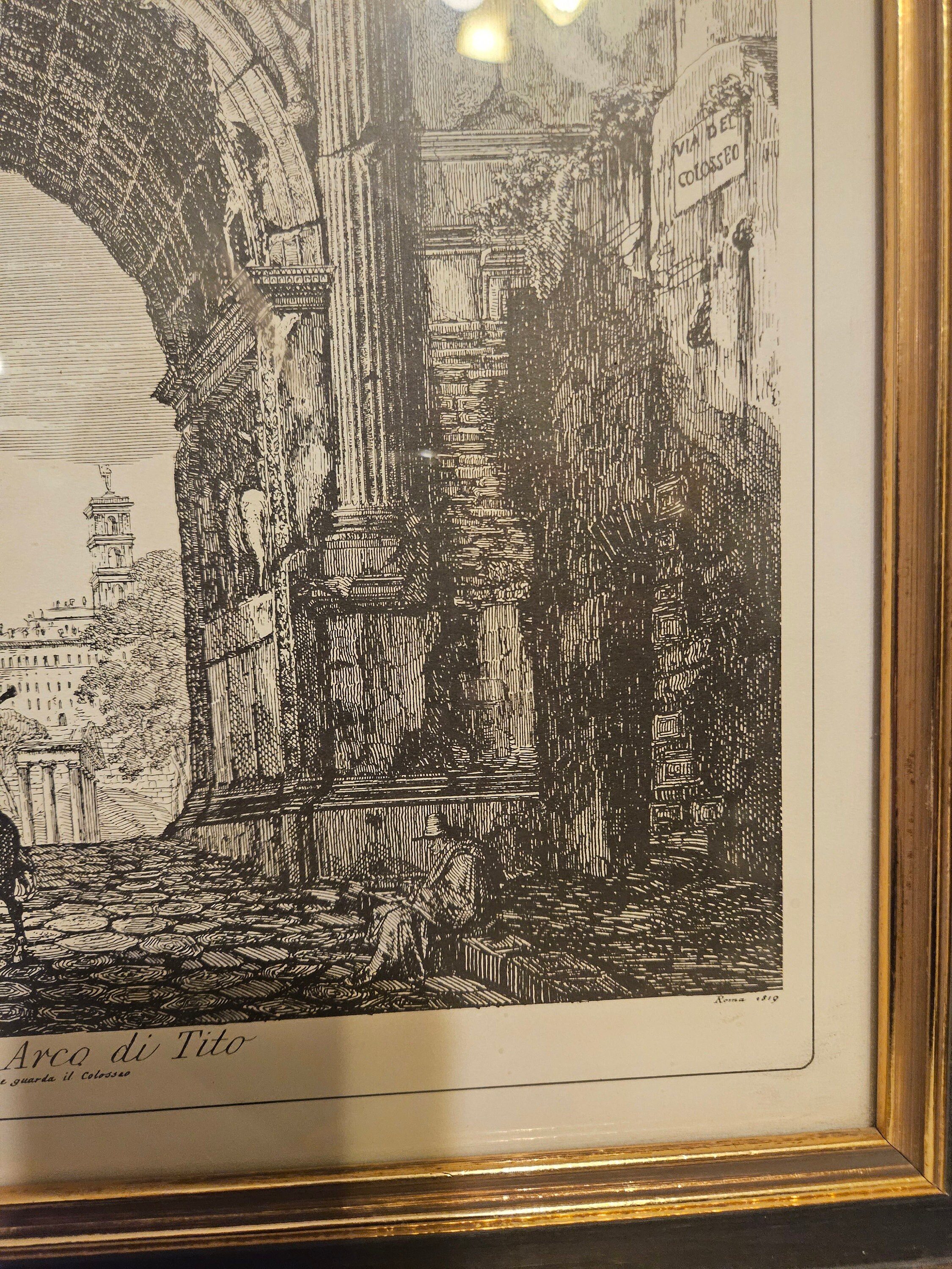 Luigi Rossini Veduta Dell Arco Di Tito Arch Roma 1819 - Etsy