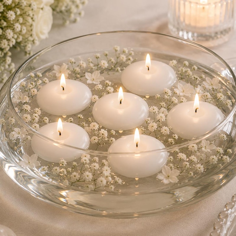 Glass vase für floating candles - Etsy.de