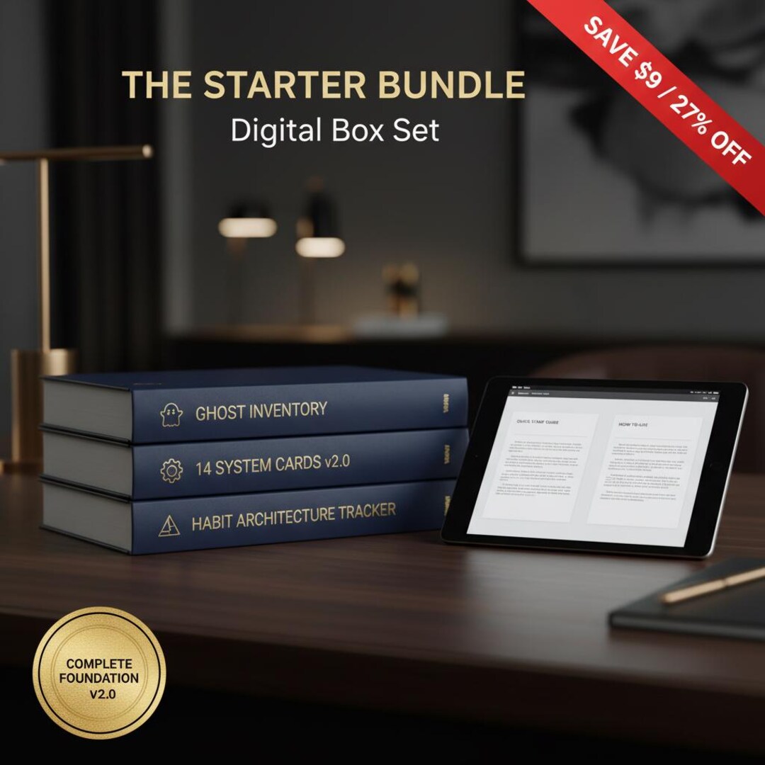 Personal Operating System Starter Bundle | Habit Tracker, System Cards ...
