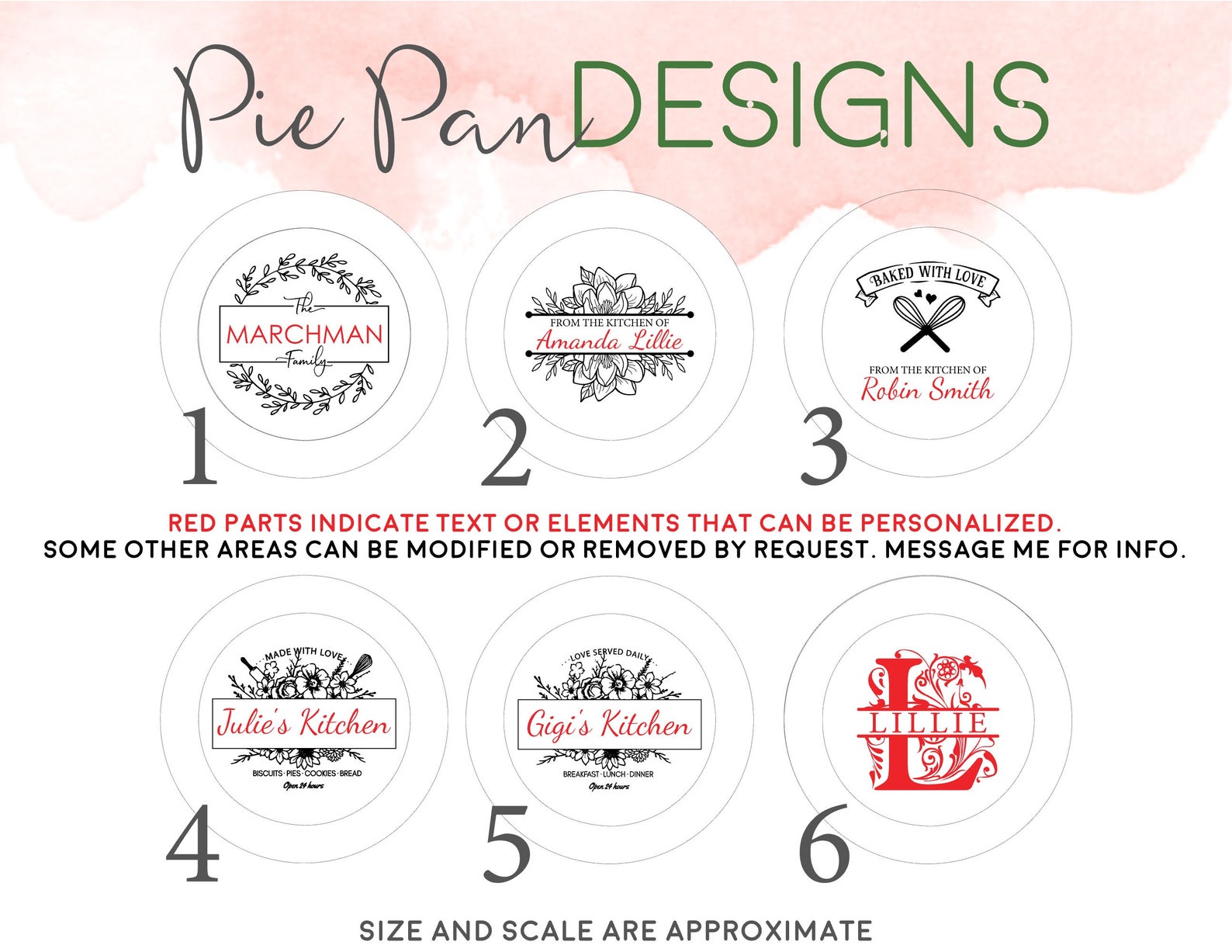 Custom Engraved Pie Pan With Lid – Personalized Pie Dish – Kitchen Gift ...