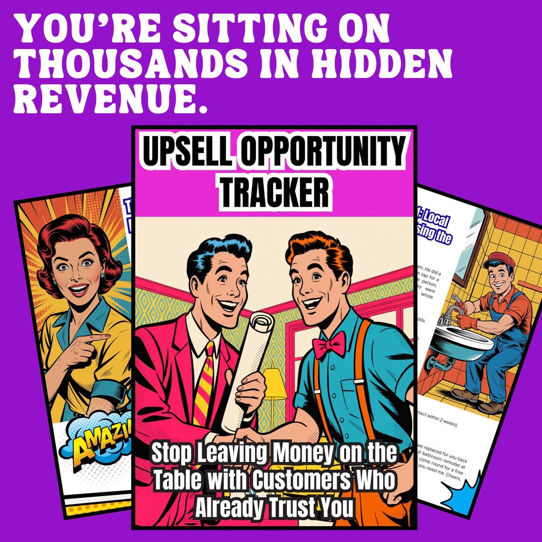 Upsell Opportunity Tracker | Excel Customer Follow up System (digital ...