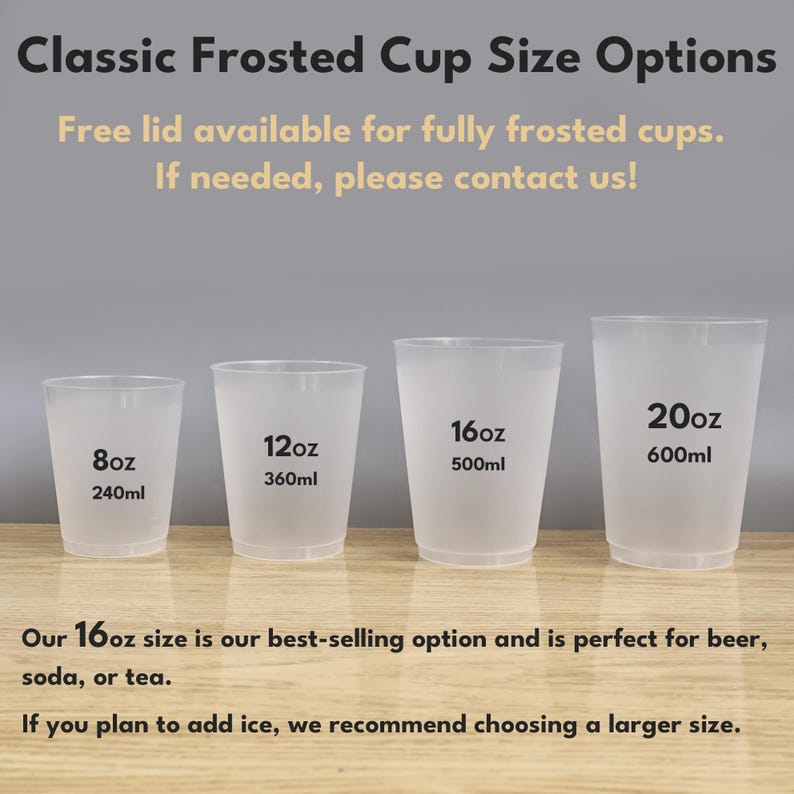 Custom Laurel Leaf Frosted Wedding Cups | Personalized Heart Wreath ...