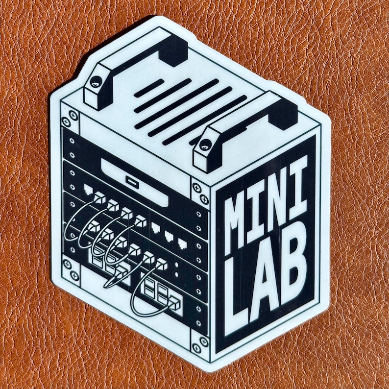 Mini Lab Server Rack Sticker | Homelab Vinyl Decal | IT Admin Sysadmin ...