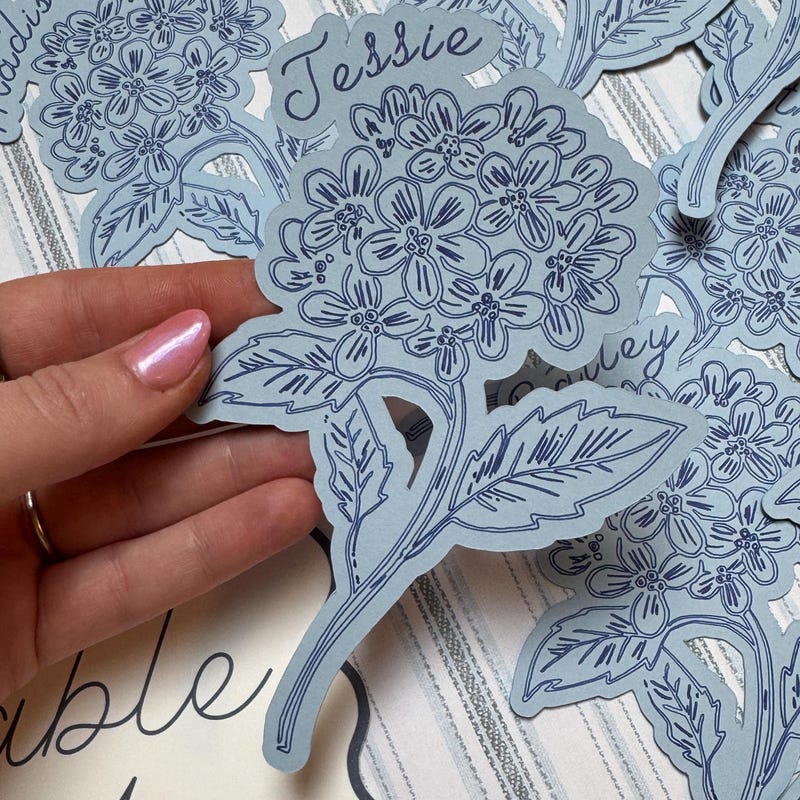Hydrangea Card Holders - Etsy